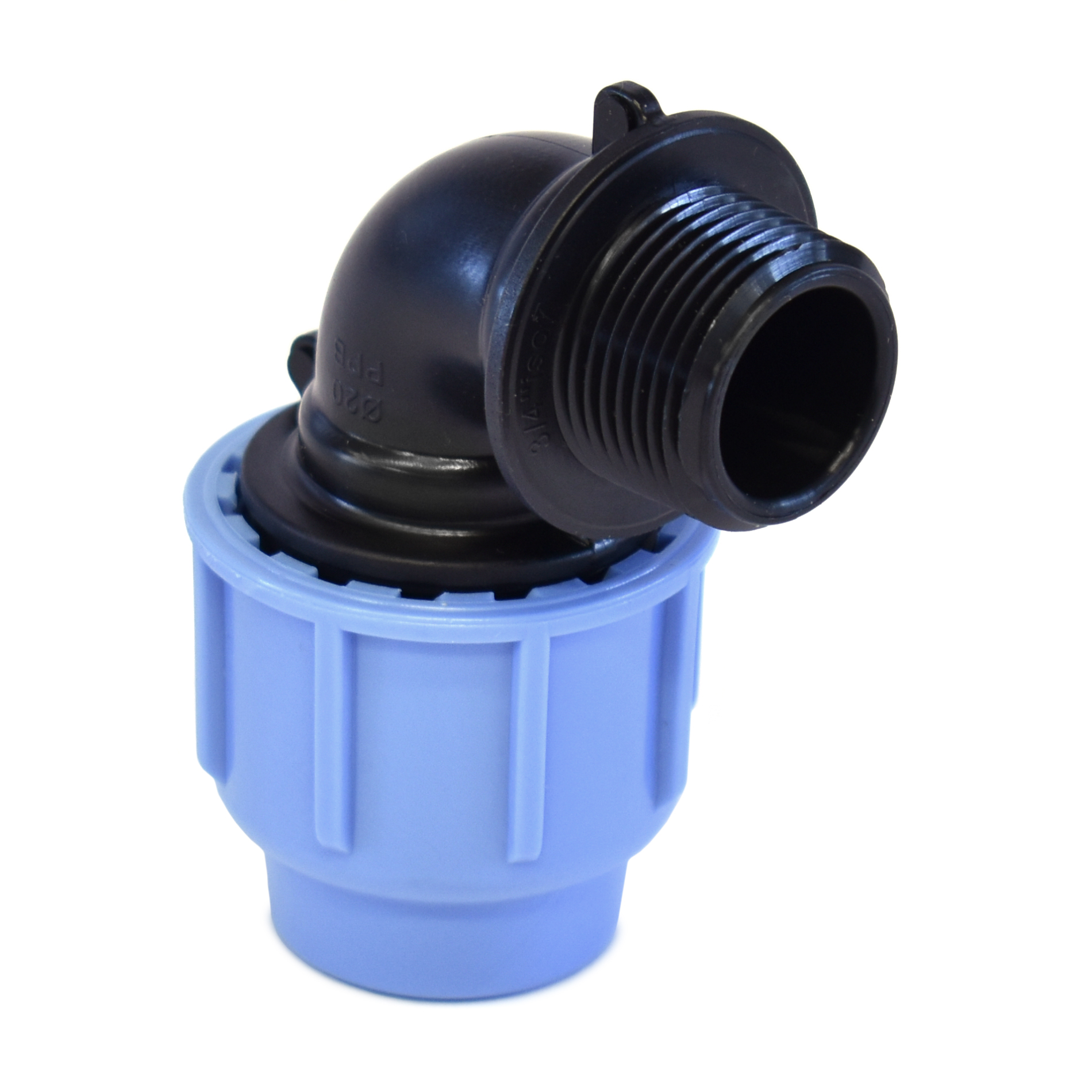 PE Tyleen Koppeling Knie (Klemverbinding / Buitendraad) - Tyleen Koppel